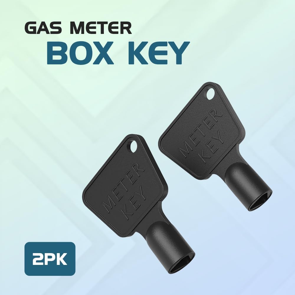 1ABOVE 2 pack Gas Meter Box Key, Triangular Key, Black Plastic meter k ...
