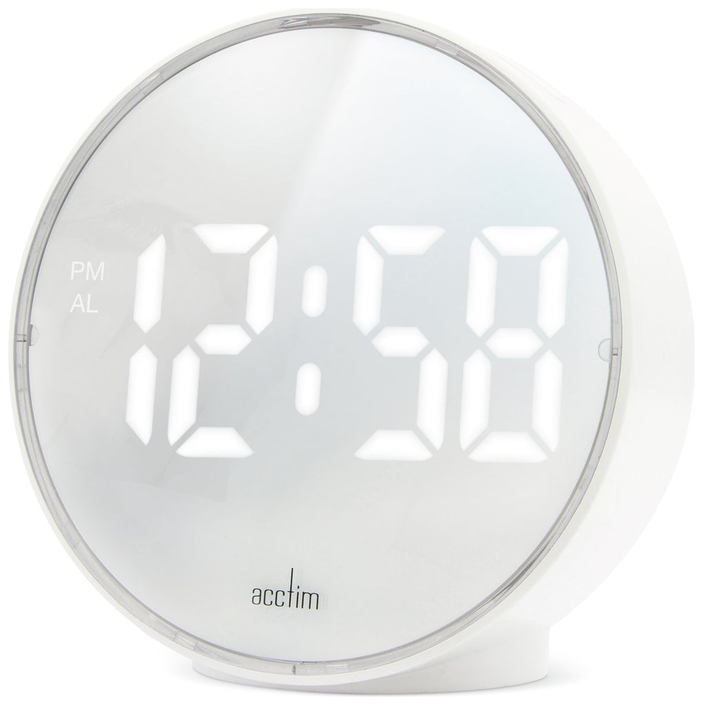 Acctim Giro Digital LED Alarm Clock - White– buyinstor