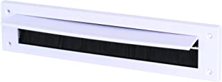 Internal Letter Box Draught Excluder Cover With Brushes & Flap - White ...